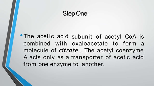 Kreb Cycle and steps involved in kreb cycle | PPTX | Chemistry | Science