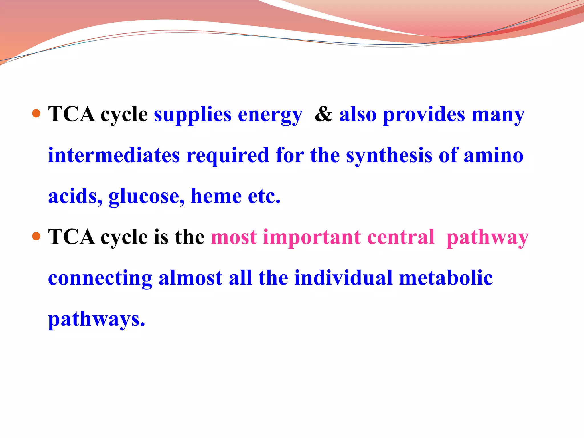 TCA CYCLE & ITS REGULATION | PPTX