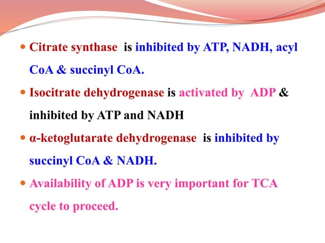 TCA CYCLE & ITS REGULATION | PPTX | Endocrine and Metabolic Diseases ...
