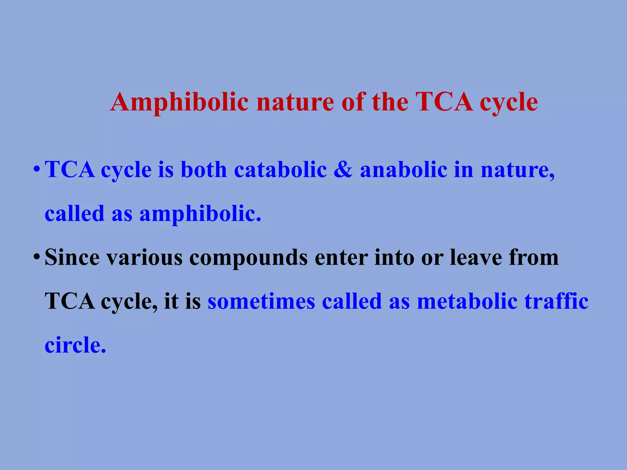 Krebs cycles or TCA cycles | PPTX