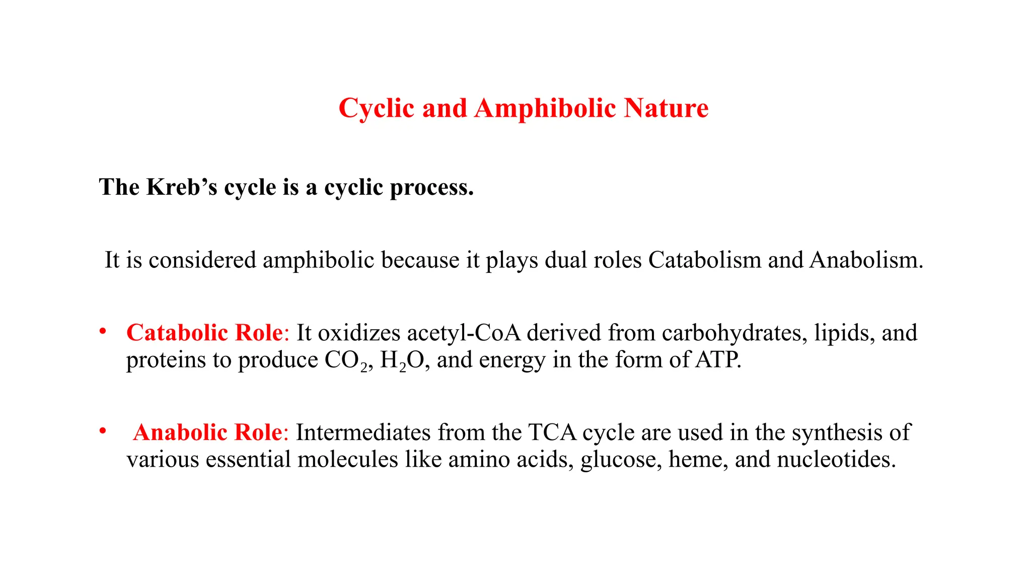 Kreb’s Cycle (Citric Acid Cycle or Tricarboxylic Acid Cycle - TCA Cycle ...