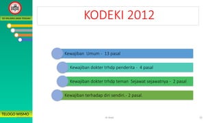 MATERI KREDENSIAL KREDENSIALING DOKTER PUSKESMAS | PPTX