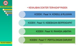 MATERI KREDENSIAL KREDENSIALING DOKTER PUSKESMAS | PPTX