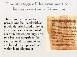 Apologetics, Kreeft Chapter 9: The Resurrection of Jesus Christ (part1 ...