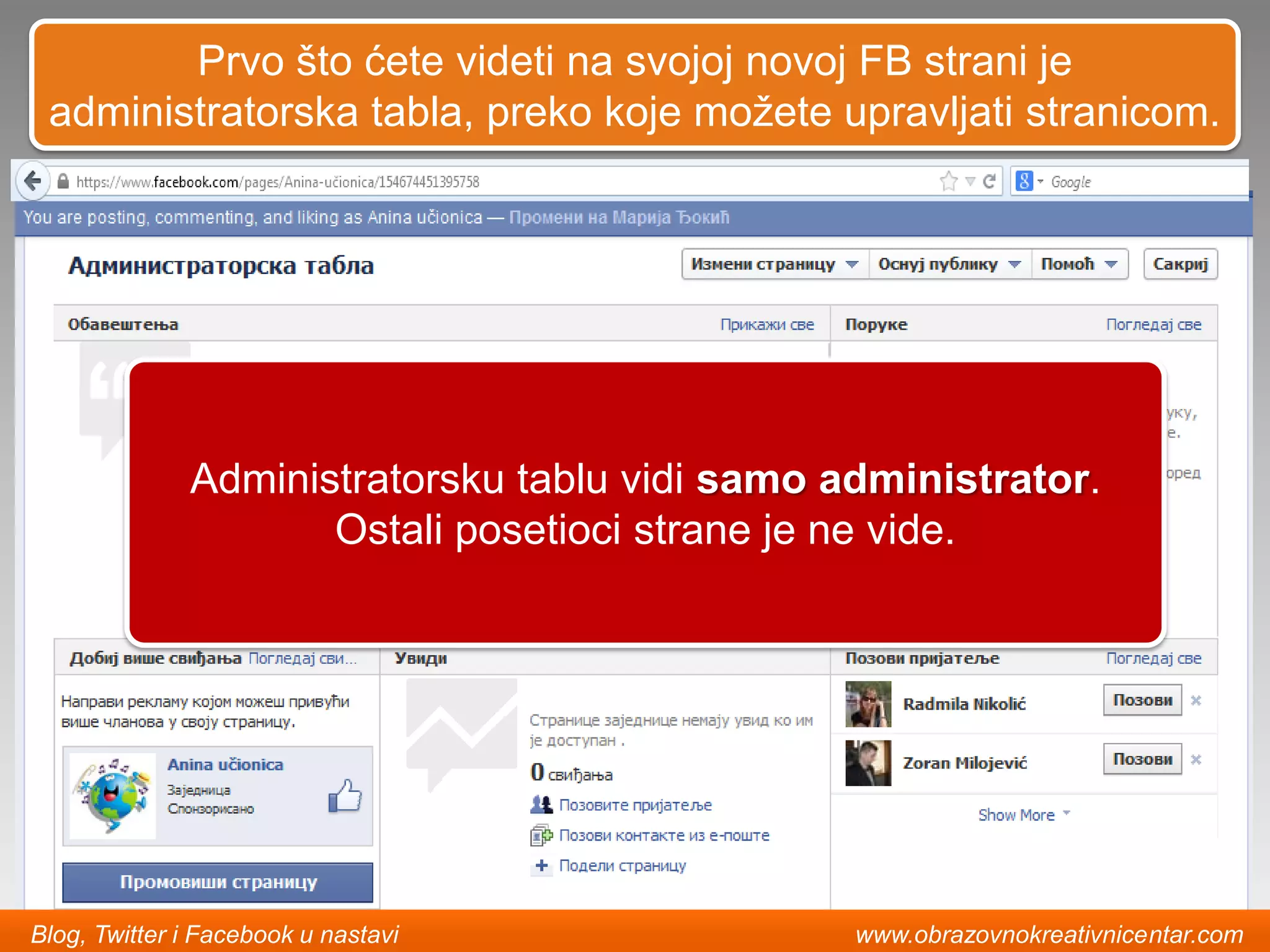 Kreiranje FB strane | PPTX