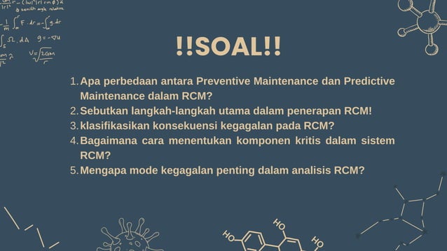 Materi Presentasi Reliability Centered Maintenance (RCM) | PDF