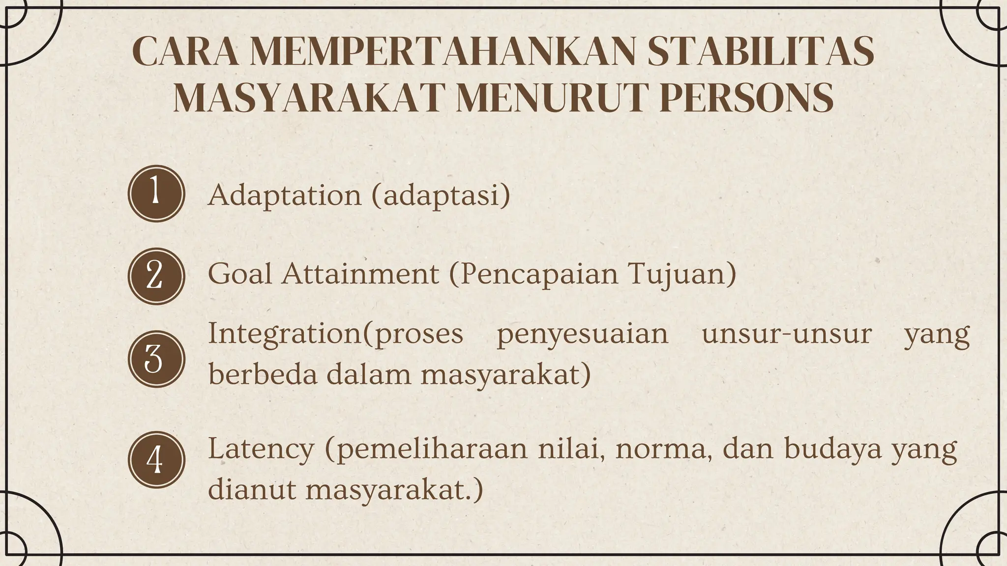 Teori Fungsionalisme Kulturalisasi Talcott Parsons (Dosen Pengampu ...