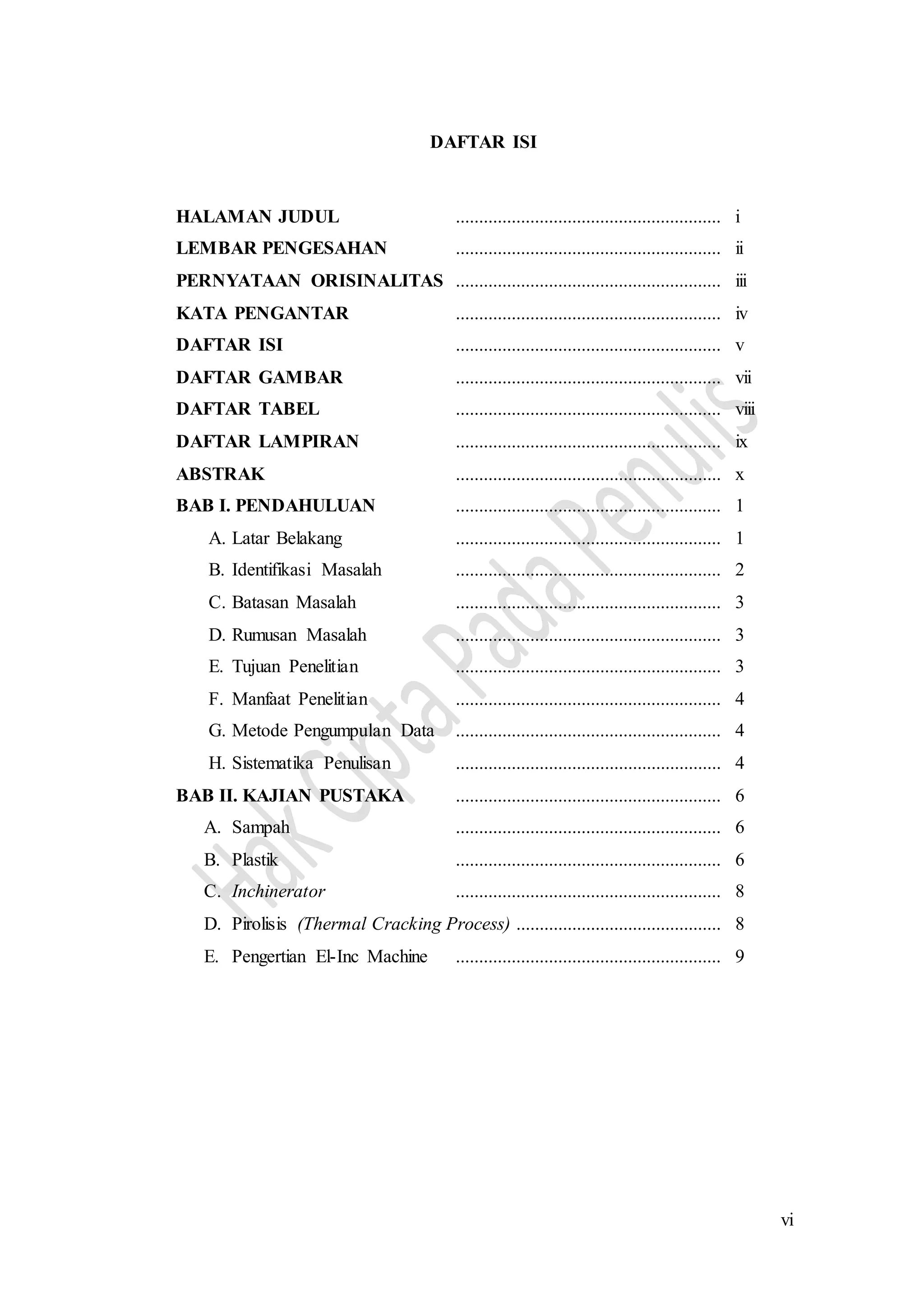 Karya Tulis Ilmiah Tema Lingkungan (Pengelolaan Limbah Plastik) | DOCX