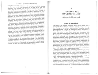 Kress literacy multimodality | PPT