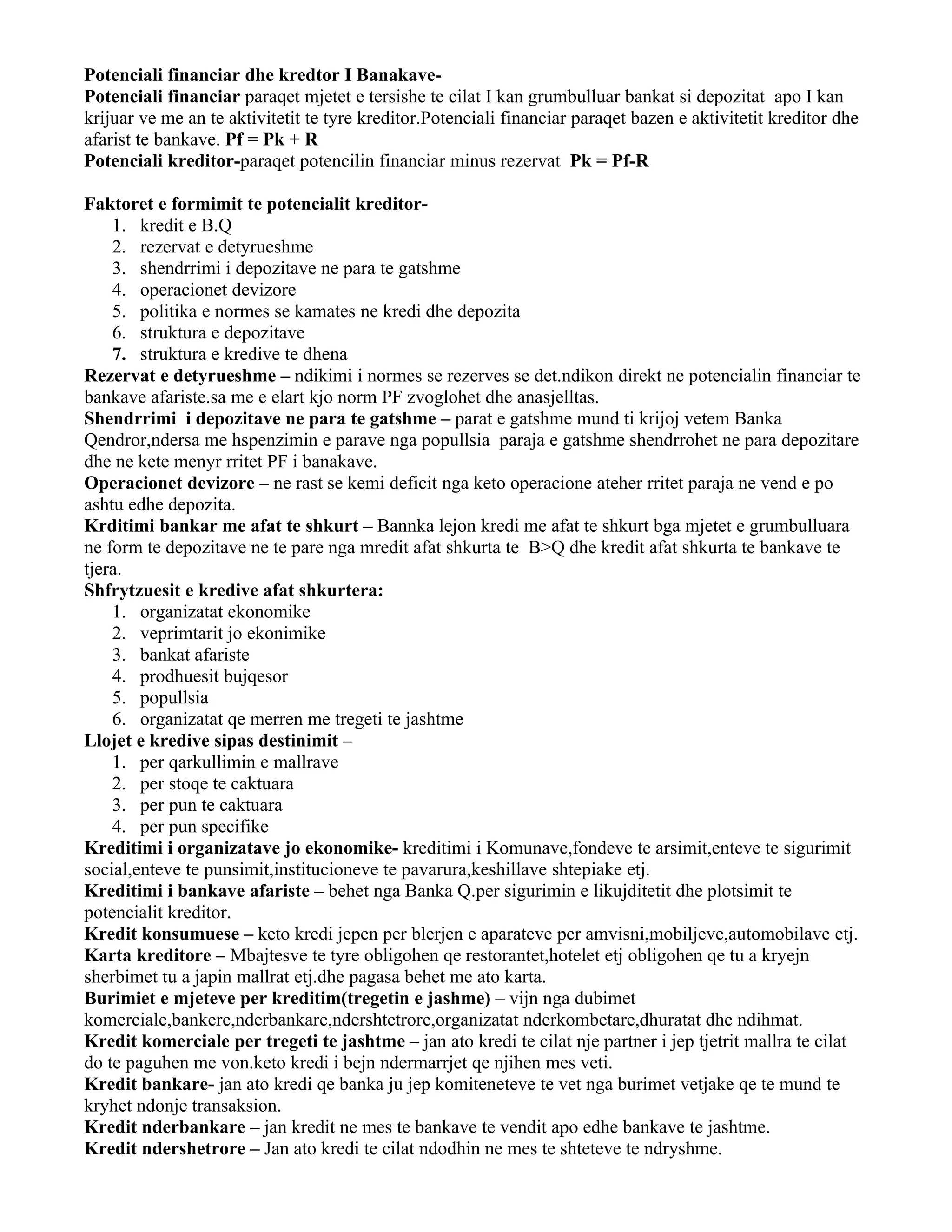 Banka dhe afarizem bankar | DOC