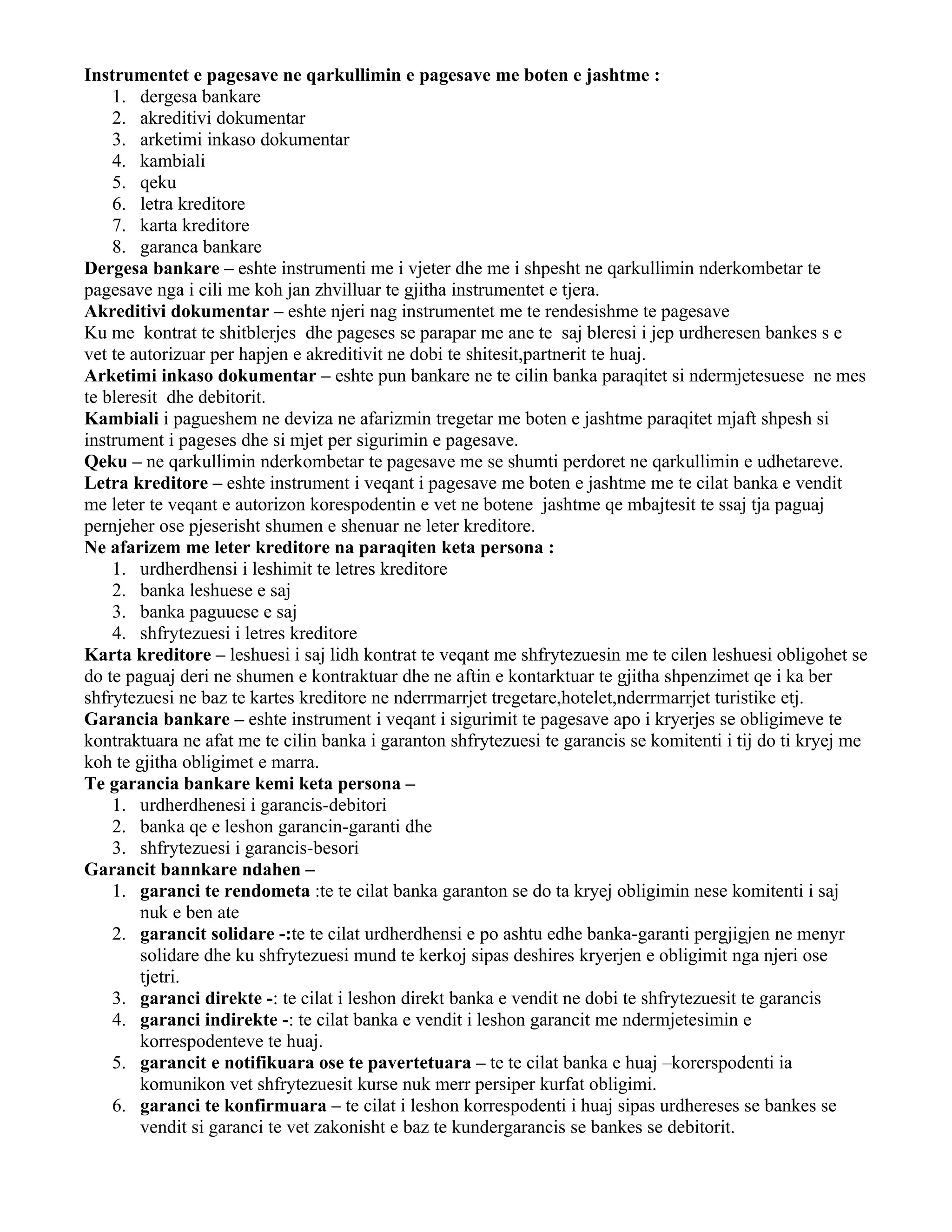 Banka dhe afarizem bankar | DOC