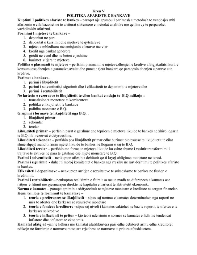 Banka dhe afarizem bankar | DOC