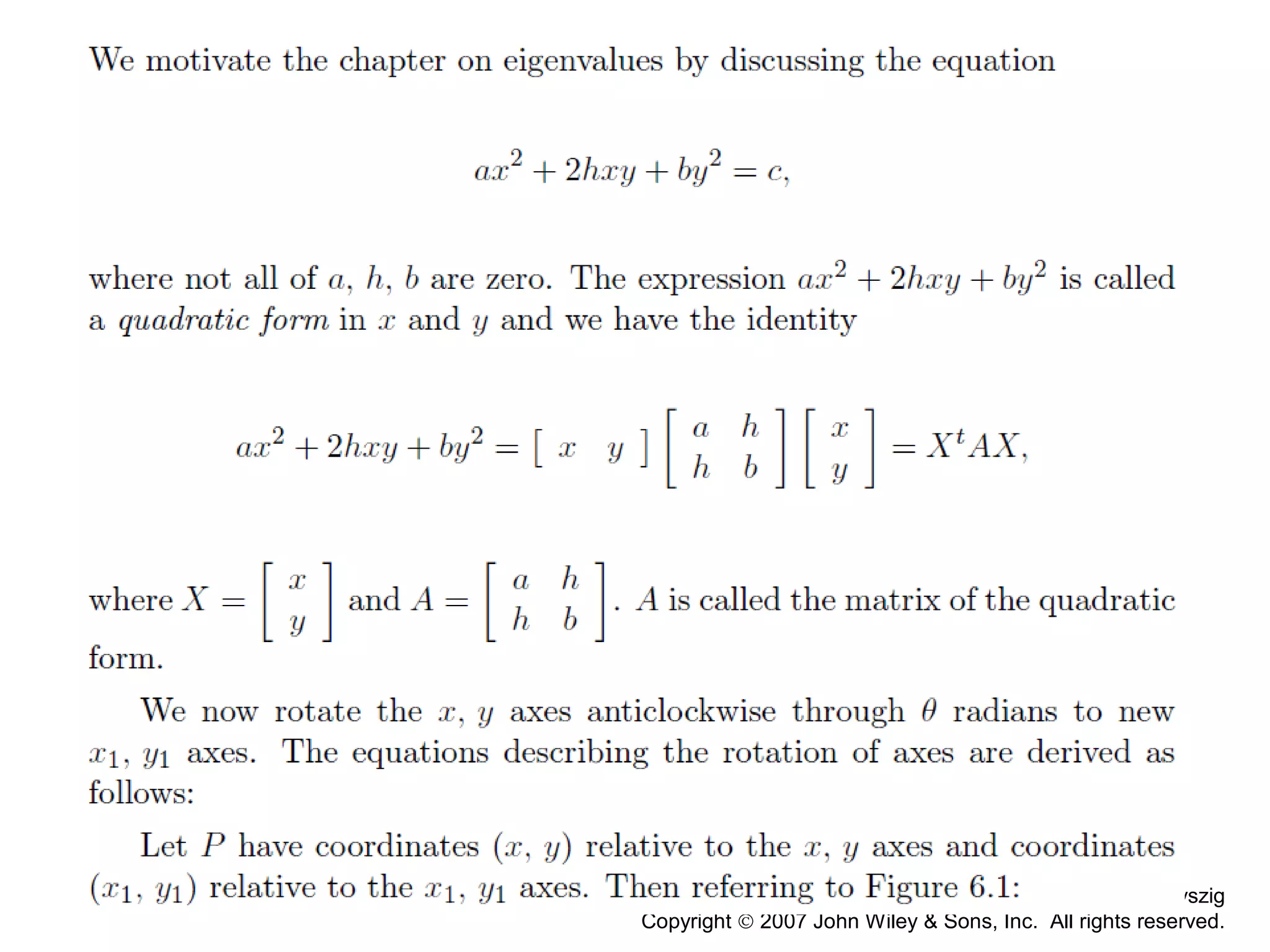 Kreyzig ch 08 linear algebra | PPT