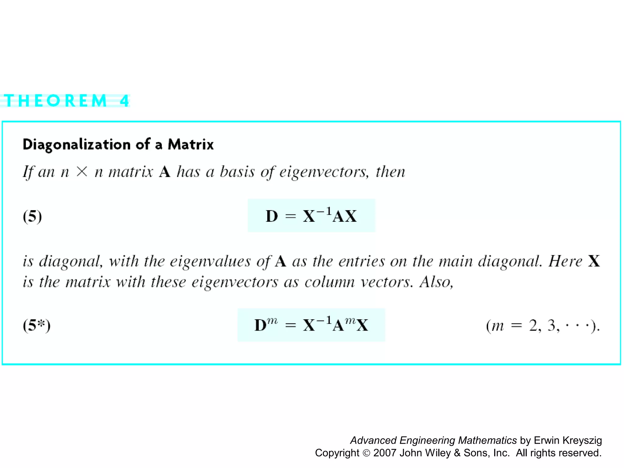 Kreyzig ch 08 linear algebra | PPT