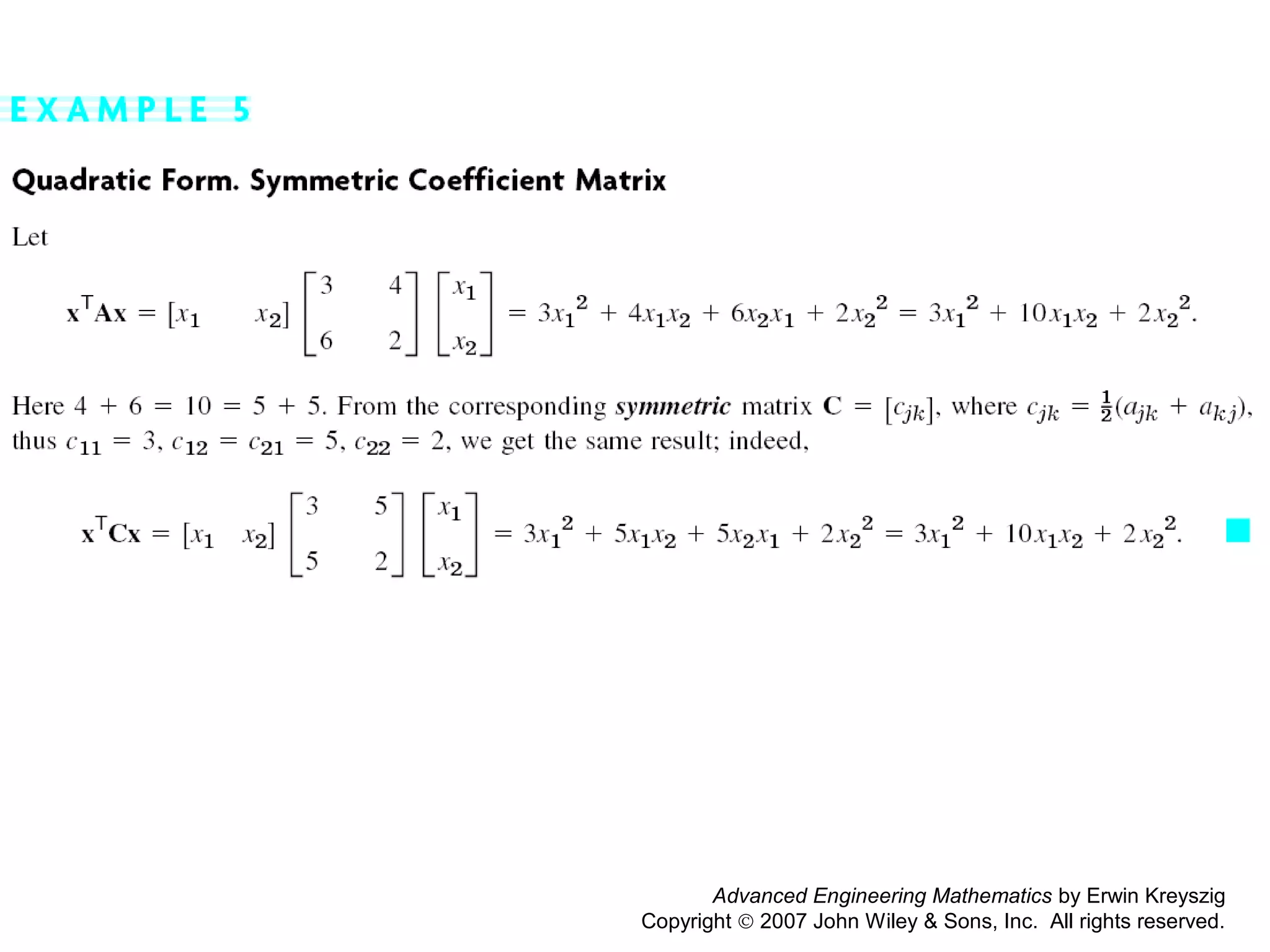 Kreyzig ch 08 linear algebra | PPT