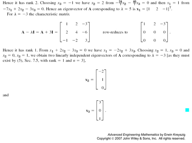 Kreyzig ch 08 linear algebra | PPT