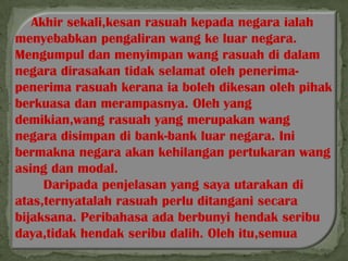 Rasuah Perosak Utama Masyarakat dan Negara | PPTX