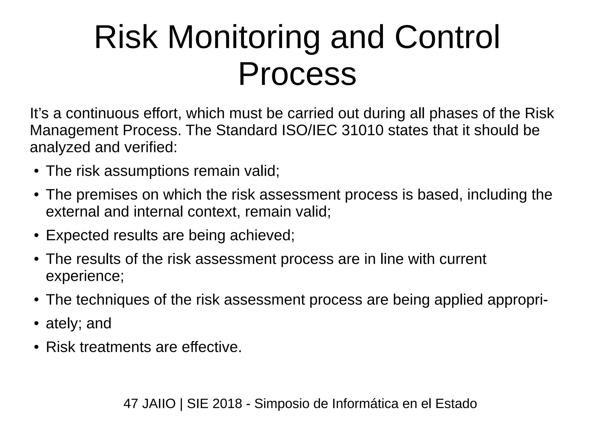 Theoretical framework for Risk management monitoring, review and ...