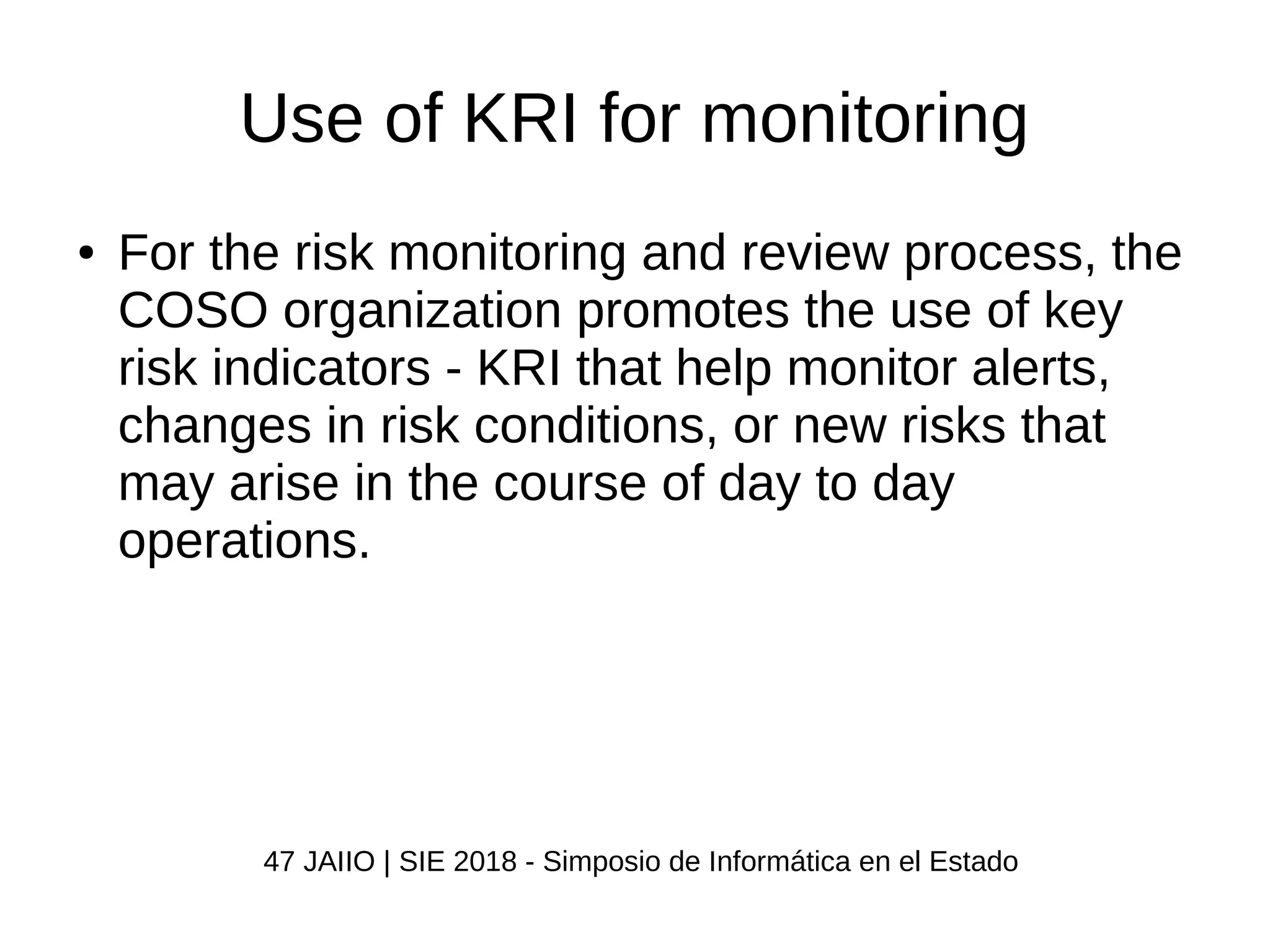 Theoretical framework for Risk management monitoring, review and ...