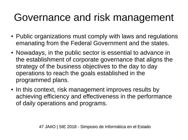 Theoretical framework for Risk management monitoring, review and ...