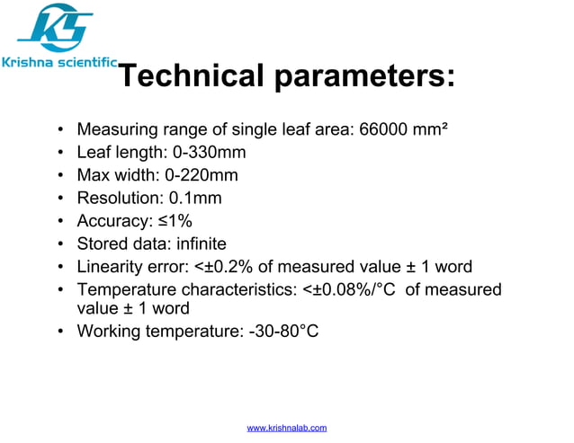 Kri sci digital leaf area meter | PDF