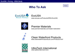 KRIA - Water Ionizer Pricing | PPT