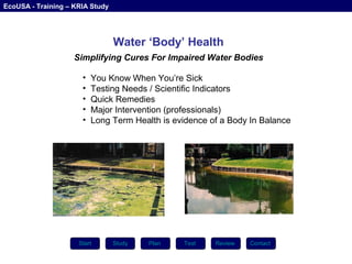 KRIA - Water Ionizer Training | PPT