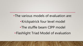Krickpatrick basic level of evaluation | PPT