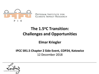 Chapter 2: Mitigation pathways - The 1.5°C Transition: Challenges and ...