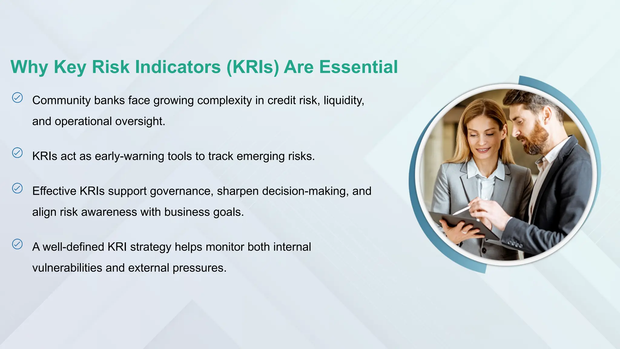 KRI Examples for Community Banks: Leading Metrics That Matter | PPTX