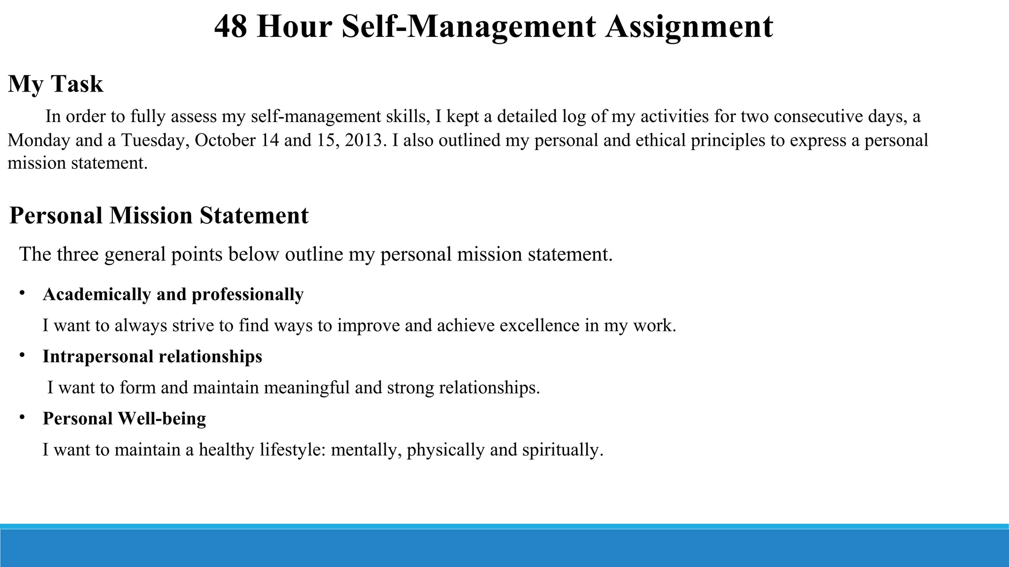 Krikke time management assignment | PPT