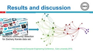A Discrete Krill Herd Optimization Algorithm for Community Detection | PPTX