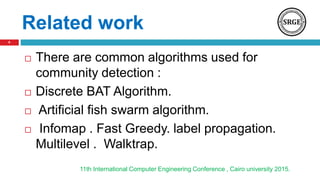 A Discrete Krill Herd Optimization Algorithm for Community Detection | PPTX