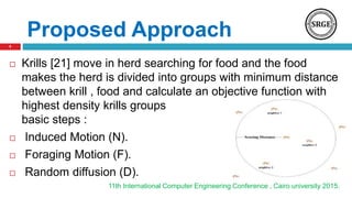 A Discrete Krill Herd Optimization Algorithm for Community Detection | PPTX