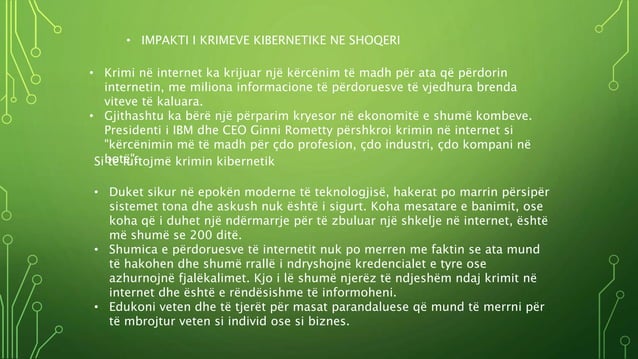 Detyre Kursi - Siguria ndaj Krimit Kibernetik | PPTX