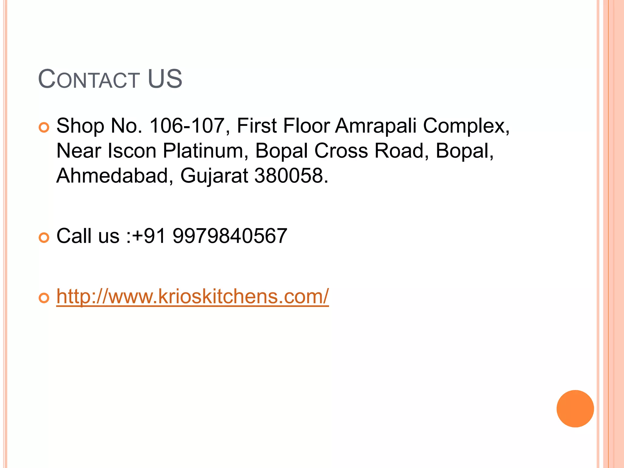 Krios kitchens Modular kitchen design | PPTX | Household Supplies ...