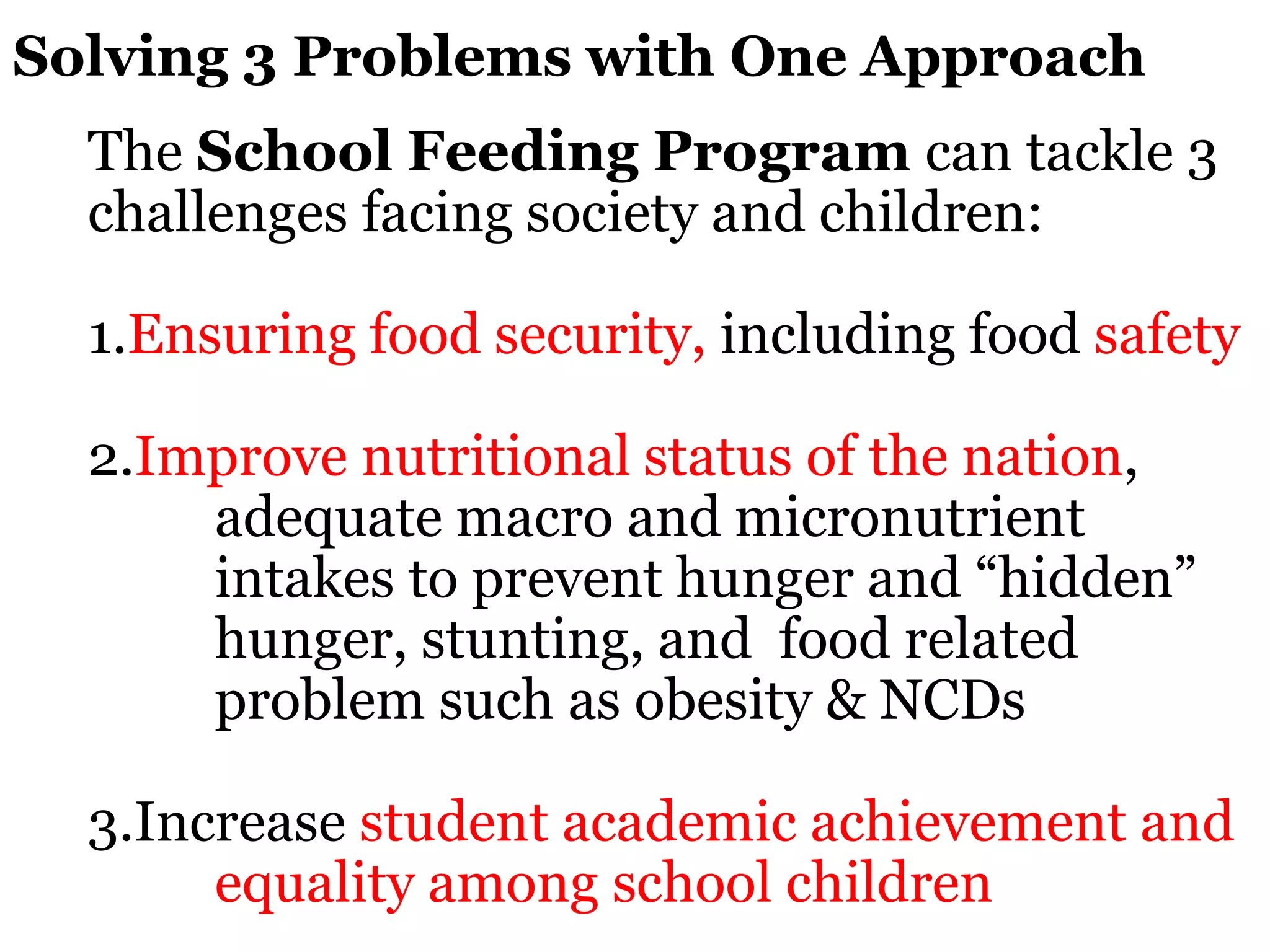 Panel Session: School Feeding and Other Mass Nutrition Initiatives | PPTX