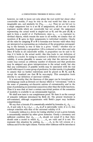 Kripke s. a completeness theorem in modal logic | PDF | Physics | Science