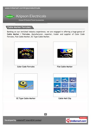 Kripson Electricals, Ahmedabad, Electrical Products | PDF