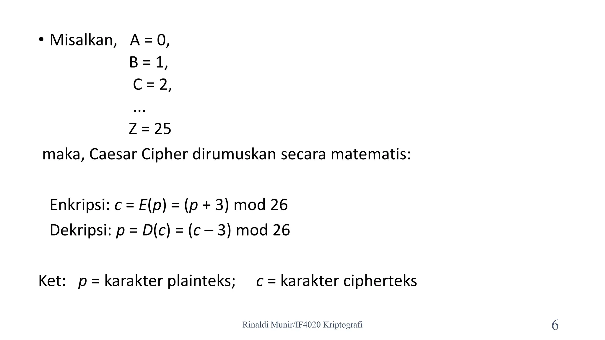 Kriptografi Klasik belajar kriptografi mudah | PPTX
