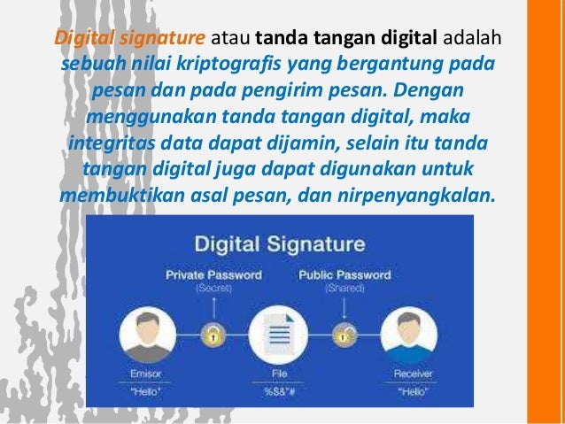Kriptografi pertemuan ke-10-tanda tangan digital | PPT
