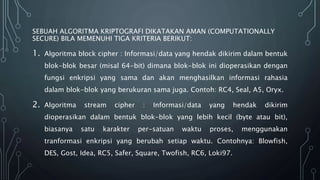 Kriptografi dan enkripsi | PPTX