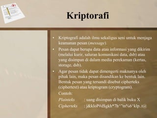 Kriptografi Modern | PPTX