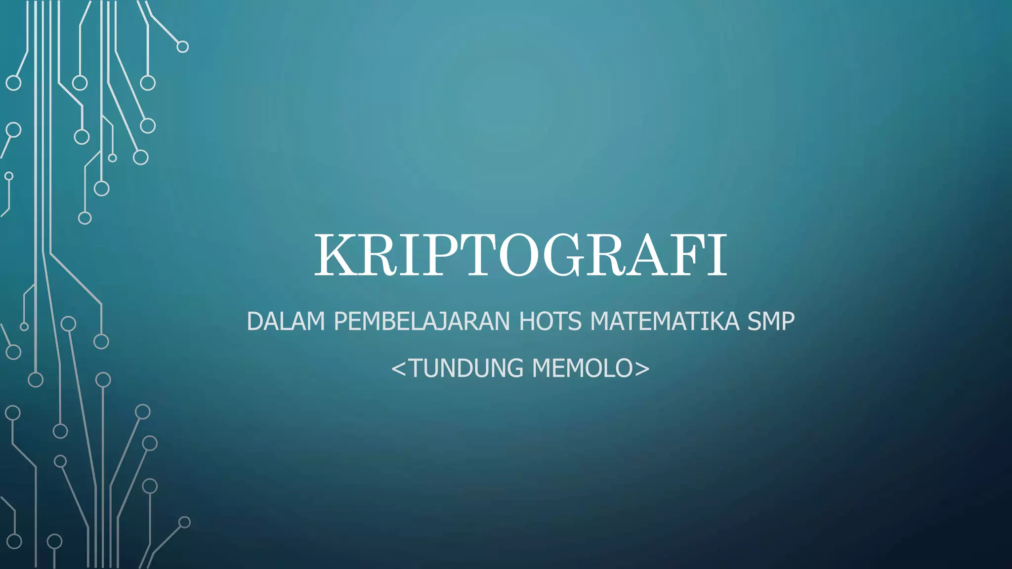 Kriptografi Perpangkatan | PPTX