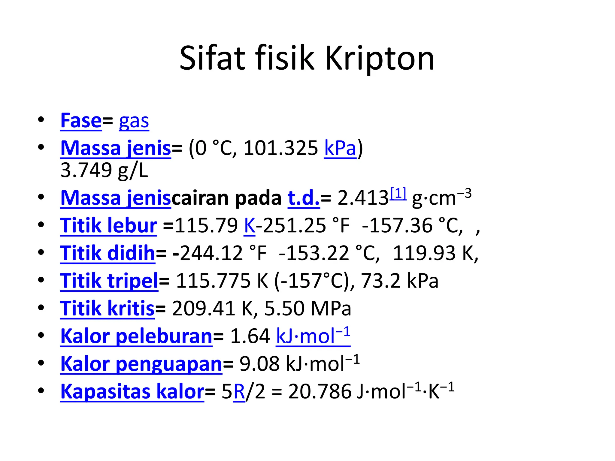 Unsur kripton dialam dan kegunaannya dlm | PPTX