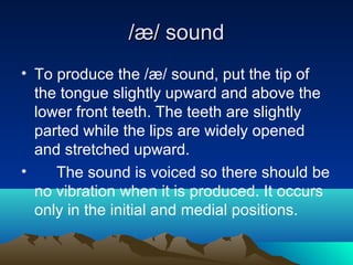 /æ/ sound | PPT