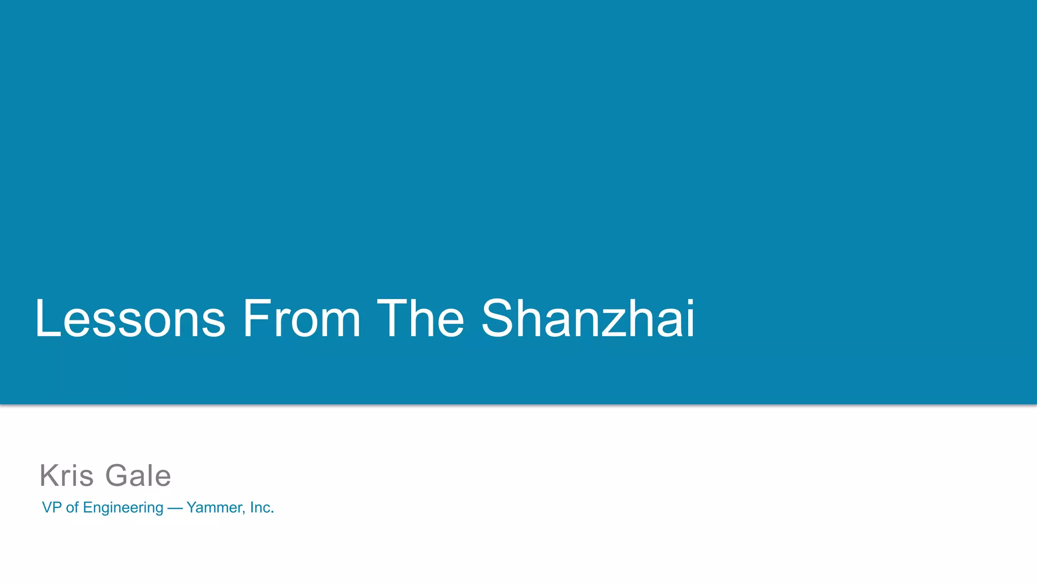 Lessons From the Shanzhai | PPT