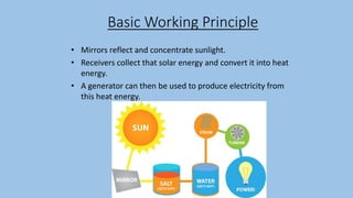 CONCENTRATED SOLAR THERMAL POWER GENERATION | PPTX
