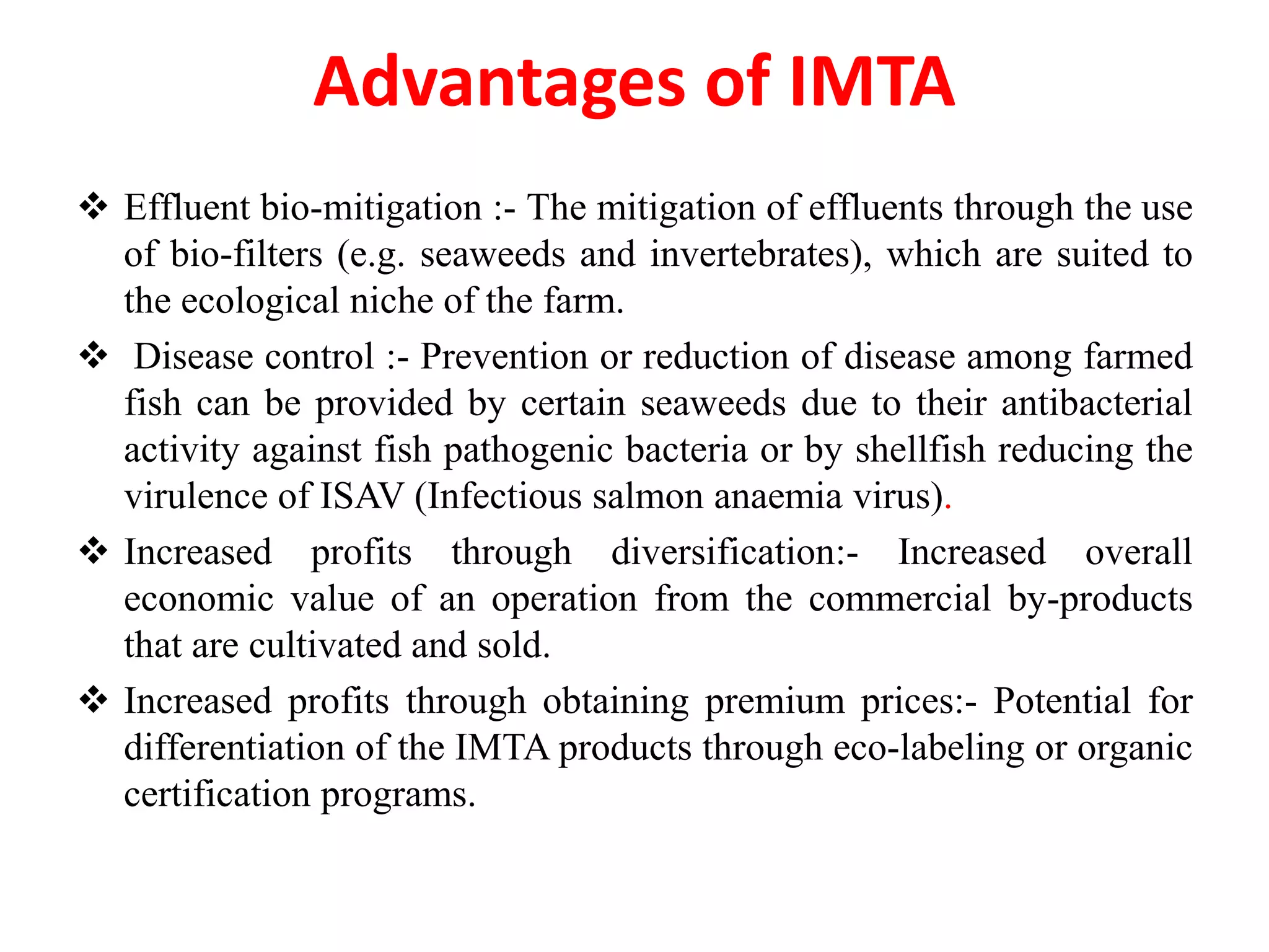 INTEGRATED MULTI TROPHIC AQUACULTURE (IMTA) | PPTX