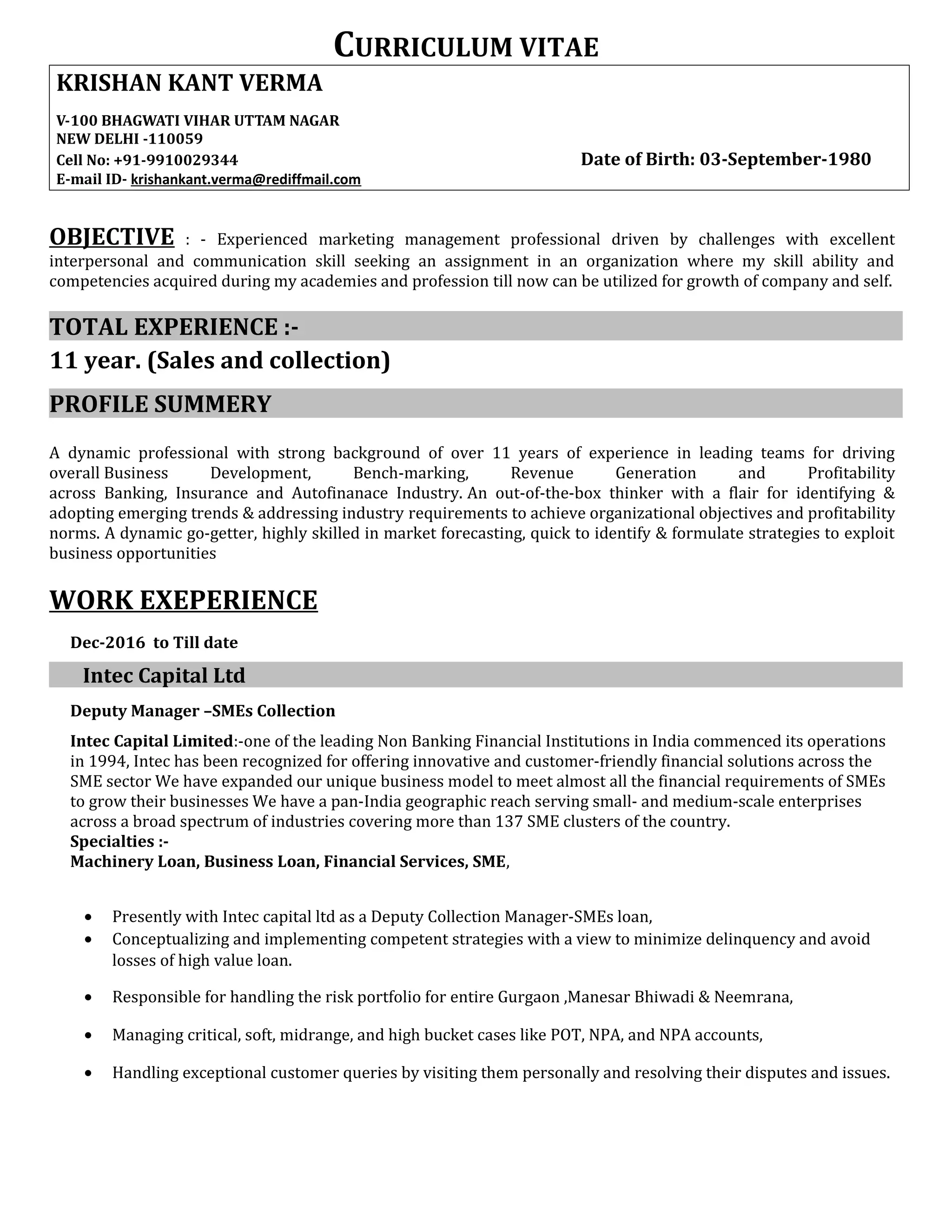 Krishan kant resume | PDF Krishan kant resume | PDF